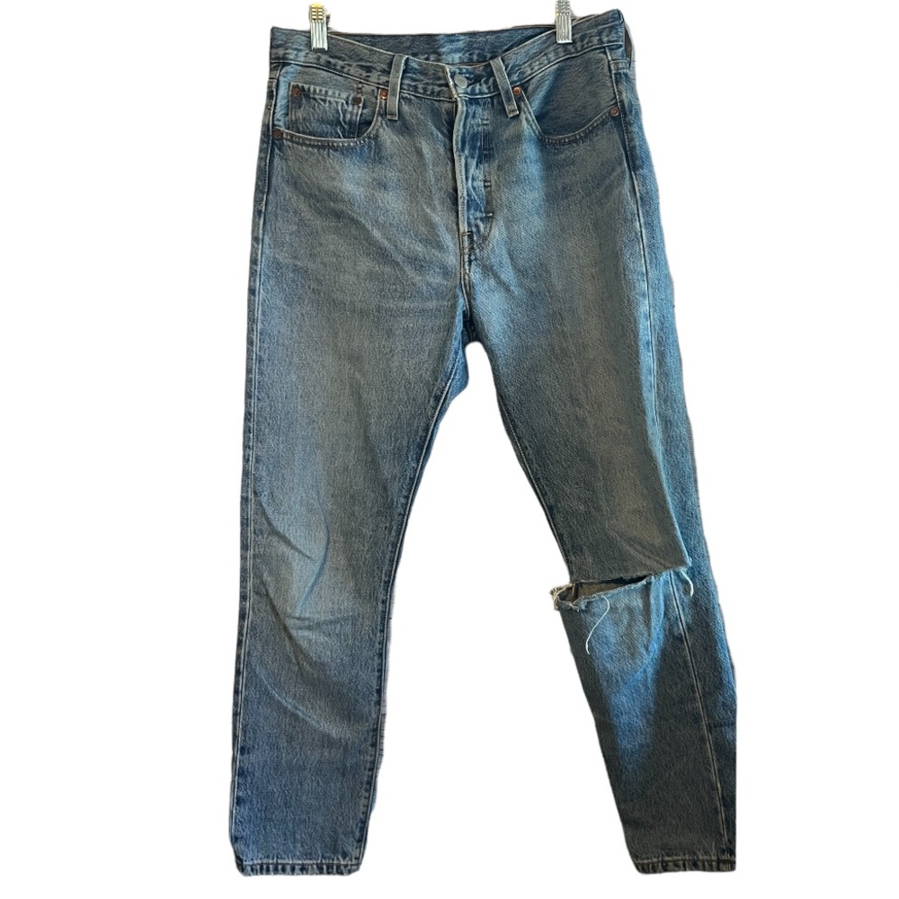Levi’s 501 Series High Rise Hidden Button Fly Light W… - Gem